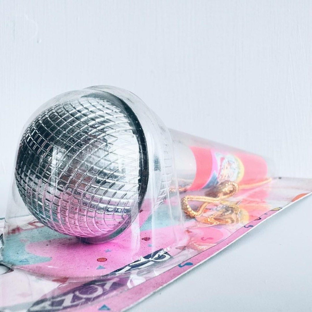 昭和レトロ Vintage toys ファンシーマイク FANCY MIC 昭和復古 麥克風玩具 當時物 少女 懷舊, 書籍、休閒與玩具 ...