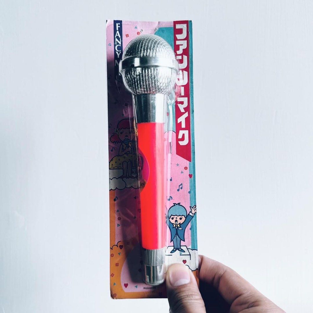 昭和レトロ Vintage toys ファンシーマイク FANCY MIC 昭和復古 麥克風玩具 當時物 少女 懷舊, 書籍、休閒與玩具 ...