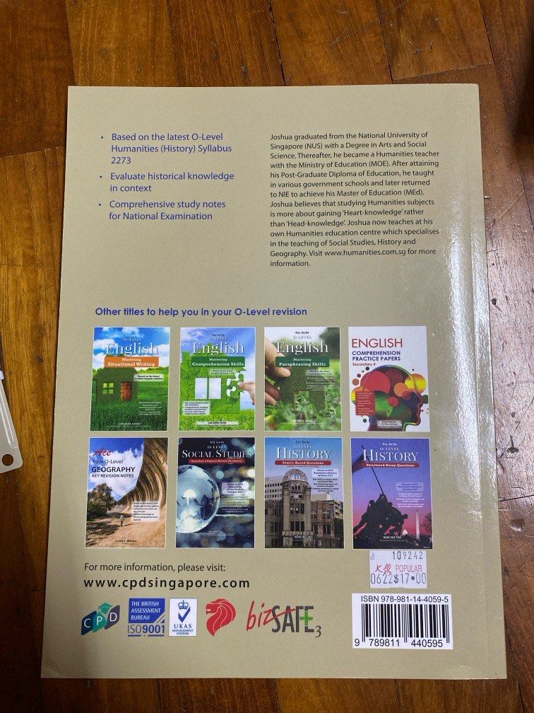 Ace your O-Level History (Elective History Revision Book/Notes ...