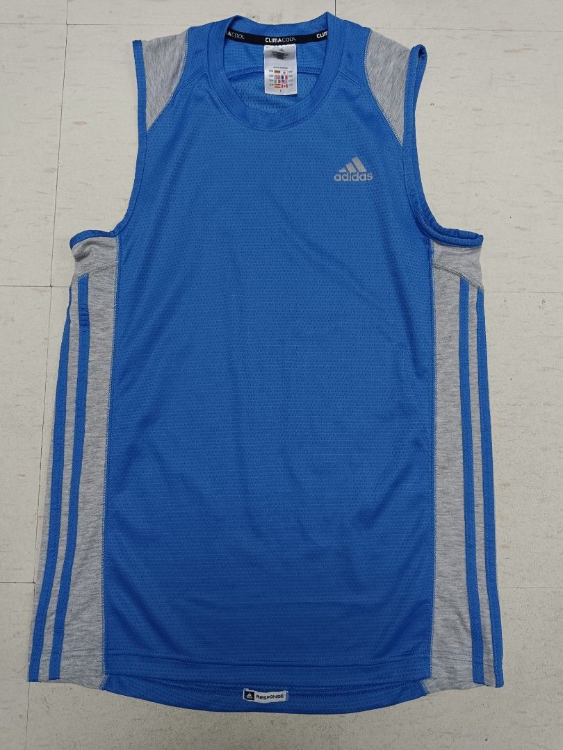 Adidas singlet sport M size loose, Men's Fashion, Activewear on Carousell