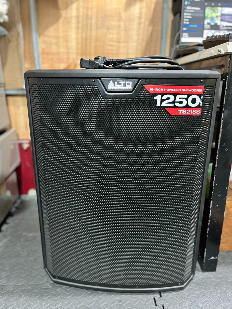 ALTO TS218S Powered Subwoofer 18" 1250 WATTS speaker, Audio, Soundbars ...