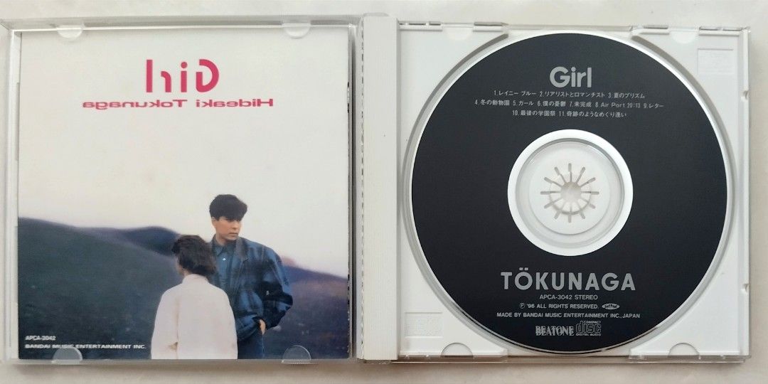 arthcd 德永英明 HIDEAKI TOKUNAGA - Girl 1996 日本版 Japan Press CD + Obi Strip, Hobbies & Toys, Music ...