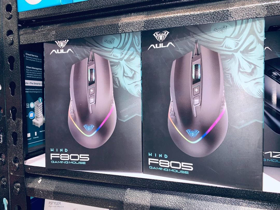 Aula F805 Wind Gaming Mouse Rainbow Backlight Black, Computers & Tech ...