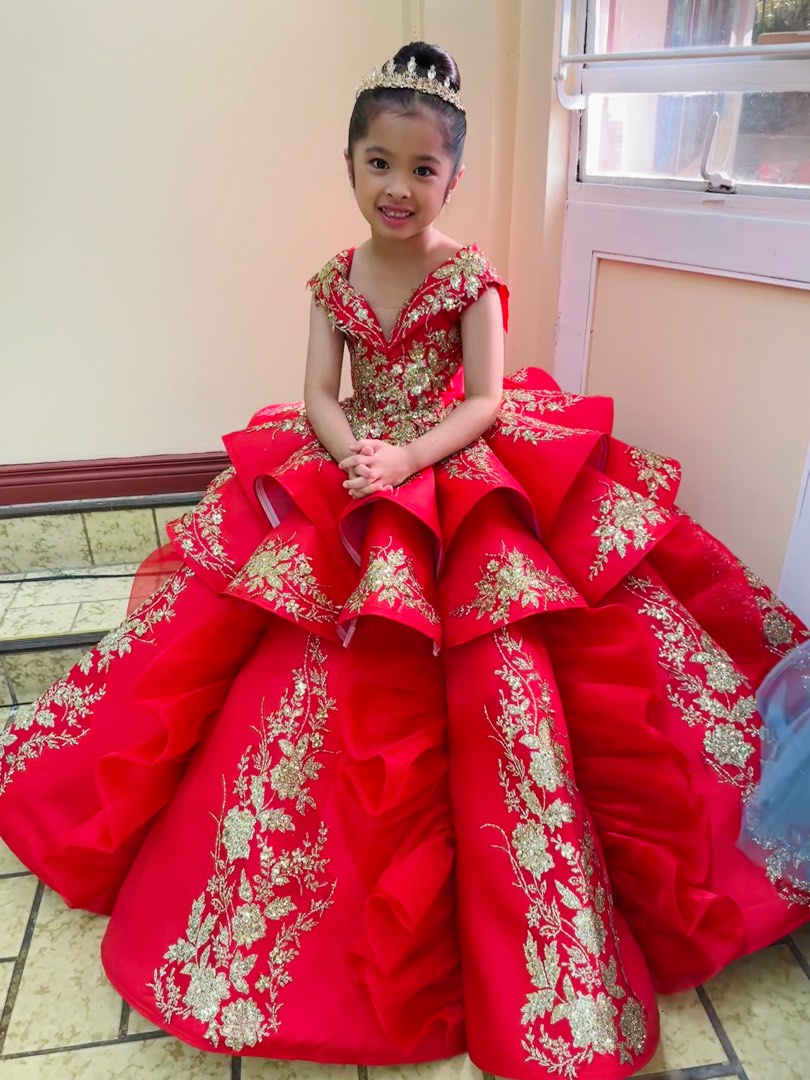 Ball Gown/Sagala/Filipiniana, Babies & Kids, Babies & Kids Fashion on ...
