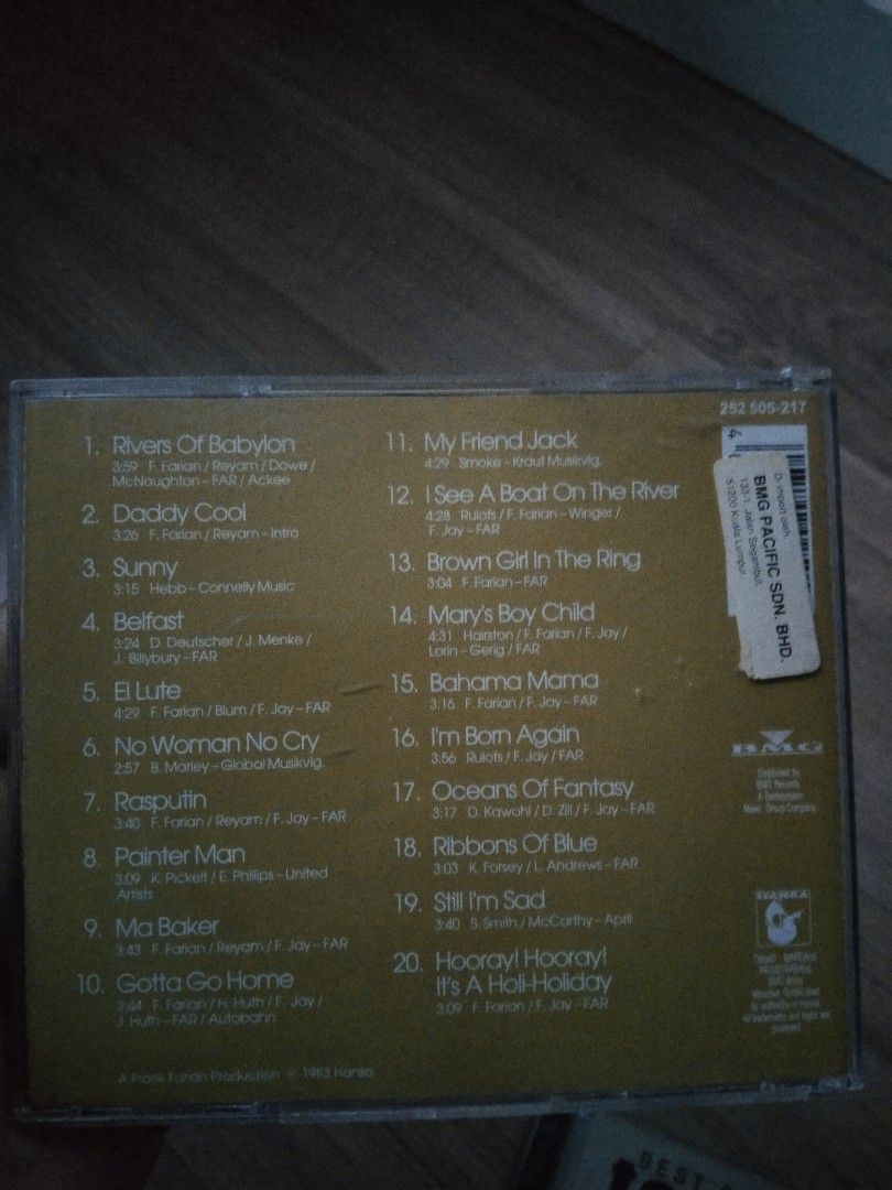 Boney M and Tom Jones Cd early pressing, Hobbies & Toys, Music & Media ...