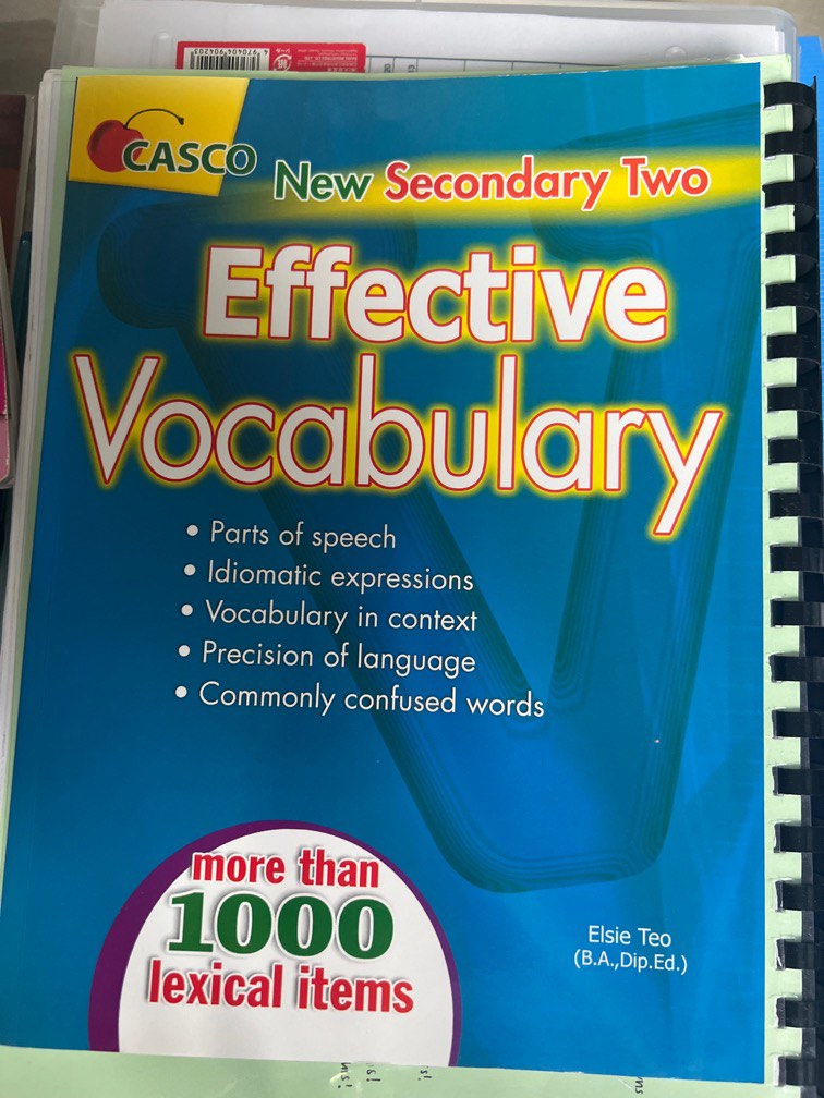 Casco Effective Vocabulary Sec 2 Assessment Worksheet, Hobbies & Toys ...