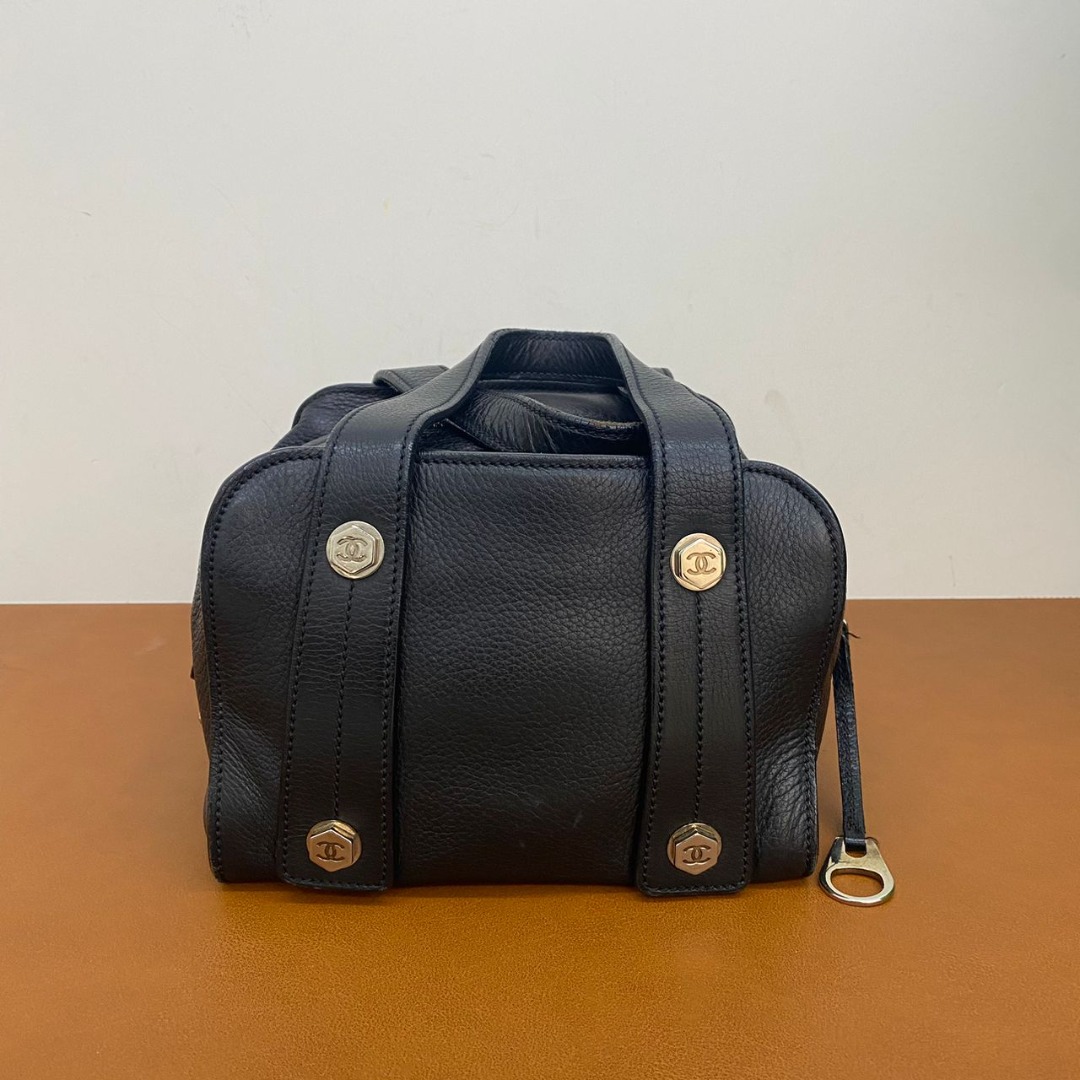 CHANEL BOLT BOWLER BAG BLACK GRAINED CALFSKIN SHW, Luxury, Bags ...