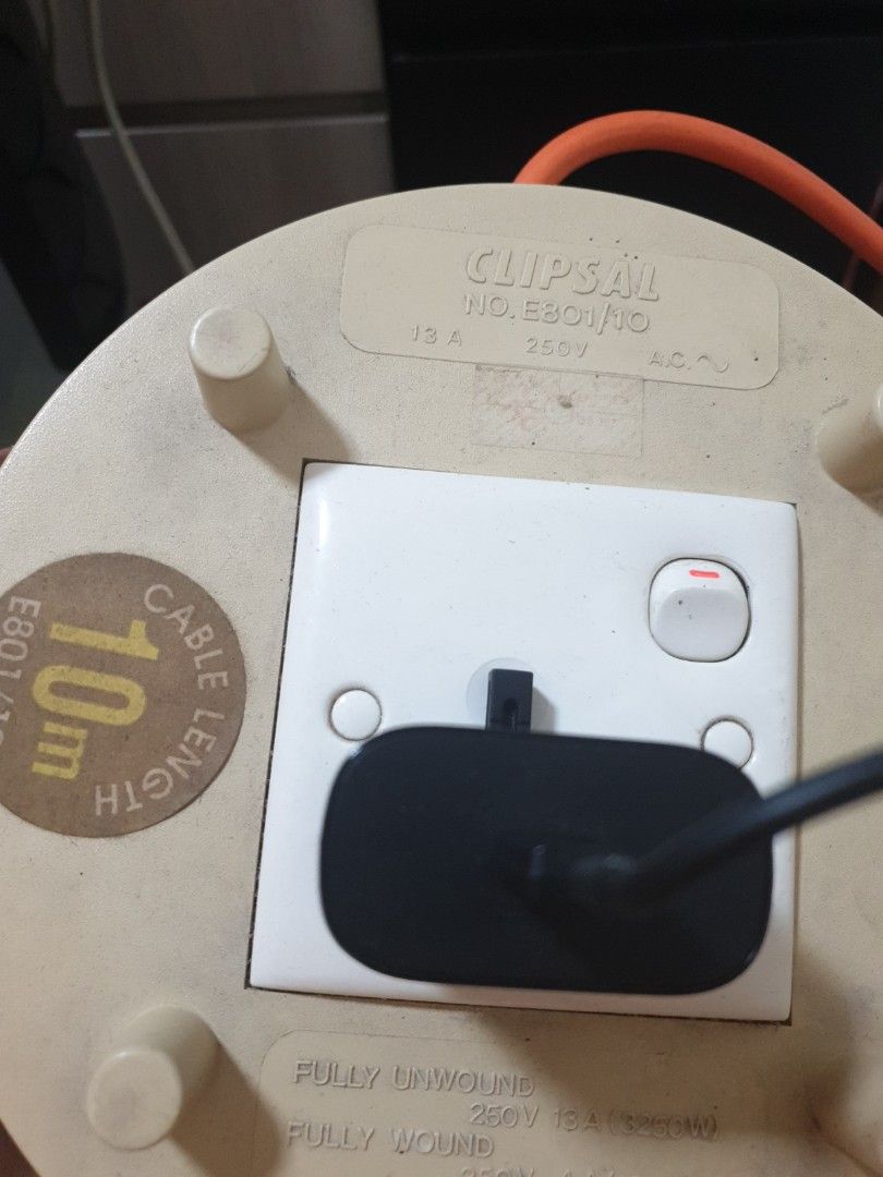 CLIPSAL EXTENSION CHORD BOX, Furniture & Home Living, Home Improvement ...