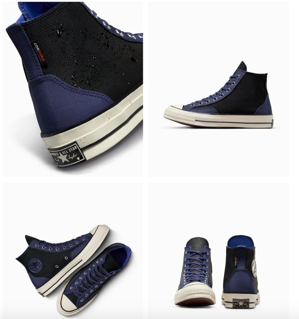 Converse x Cordura Chuck 70 High Blue, Fesyen Pria, Sepatu , Sneakers ...