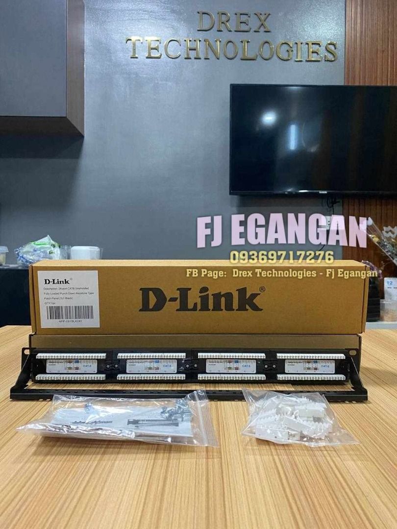 D-Link Patch panel fully Loaded / Loaded patchpanel, Computers & Tech, Parts & Accessories ...