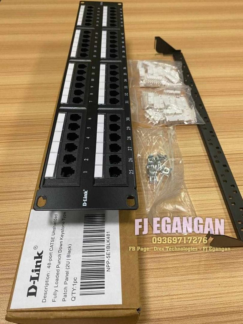 D-Link Patch panel fully Loaded / Loaded patchpanel, Computers & Tech, Parts & Accessories ...