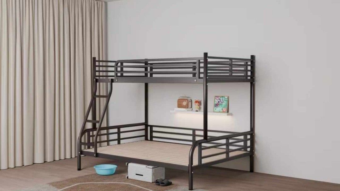 Double decker bed frame, Furniture & Home Living, Furniture, Other Home Furniture on Carousell