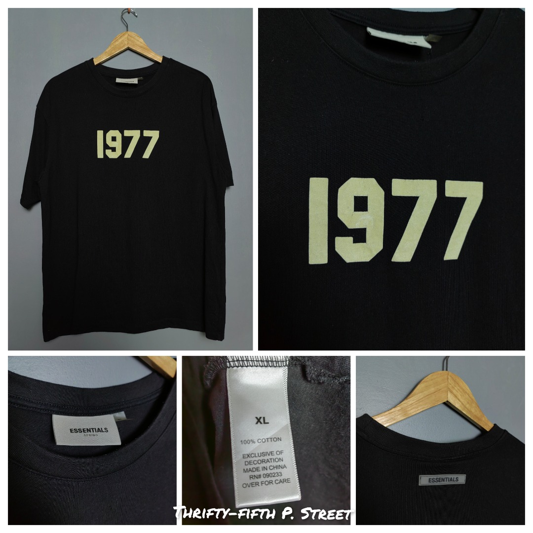 ESSENTIALS 1977 TEE, Men's Fashion, Tops & Sets, Tshirts & Polo Shirts ...
