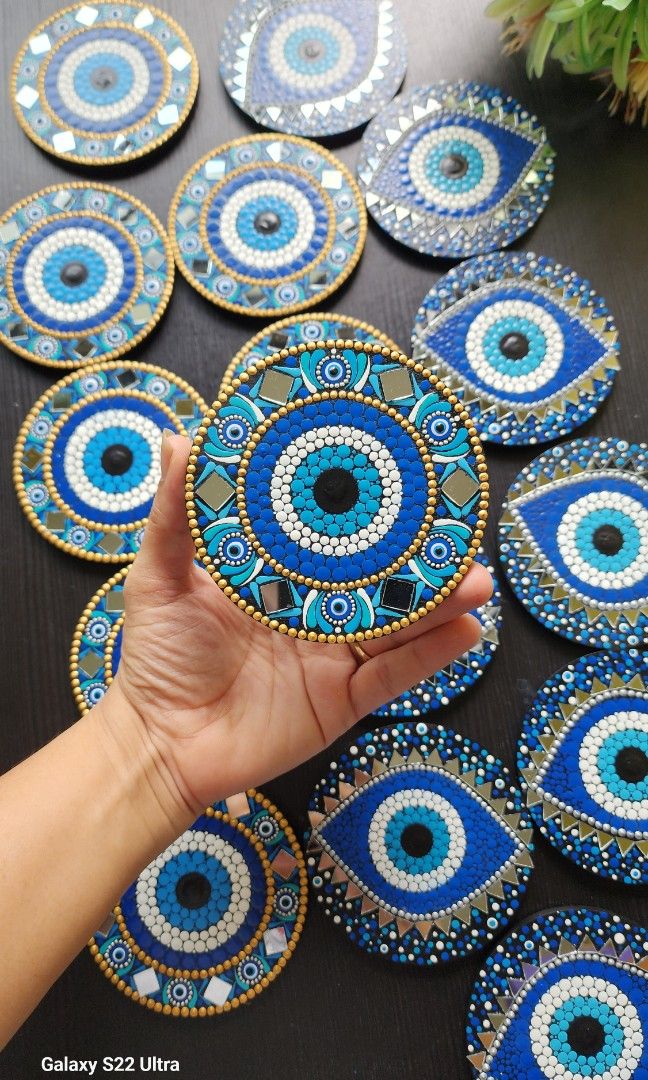 Evil eye fridge magnet handmadegifts, Hobbies & Toys, Stationery ...