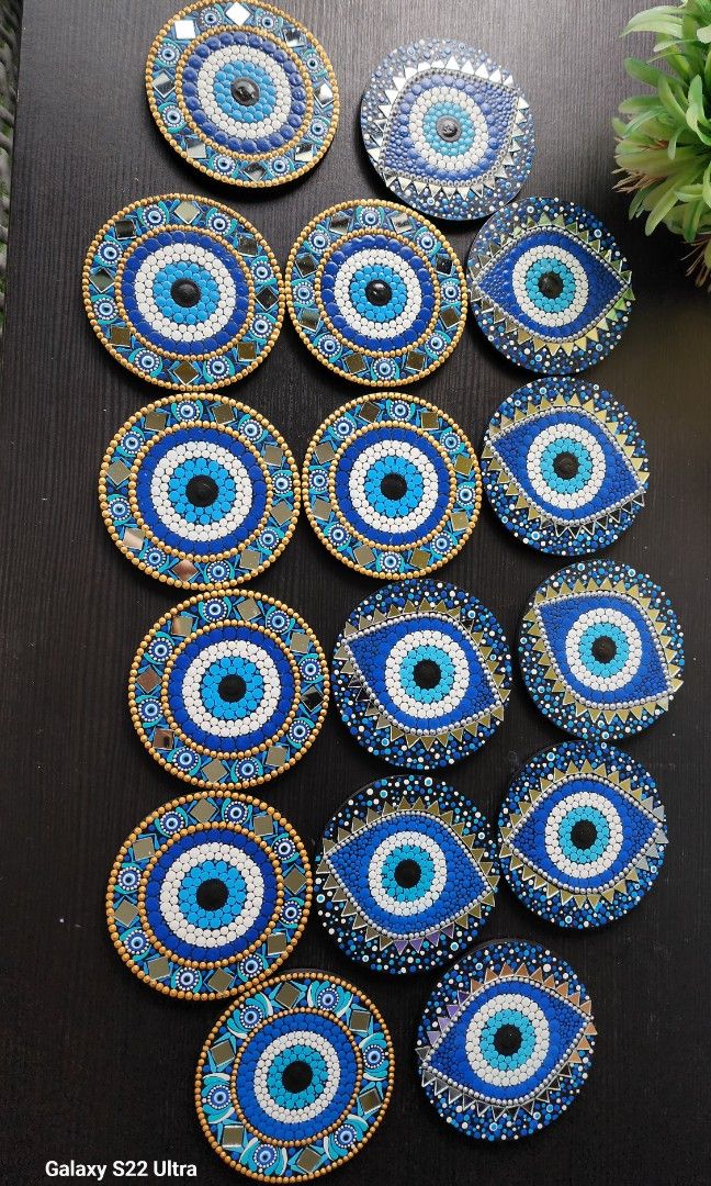Evil eye fridge magnet handmadegifts, Hobbies & Toys, Stationery ...