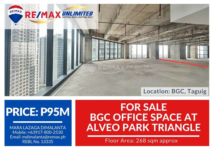 For Sale BGC Office Space at ALVEO PARK TRIANGLE (268 sqms), Property ...