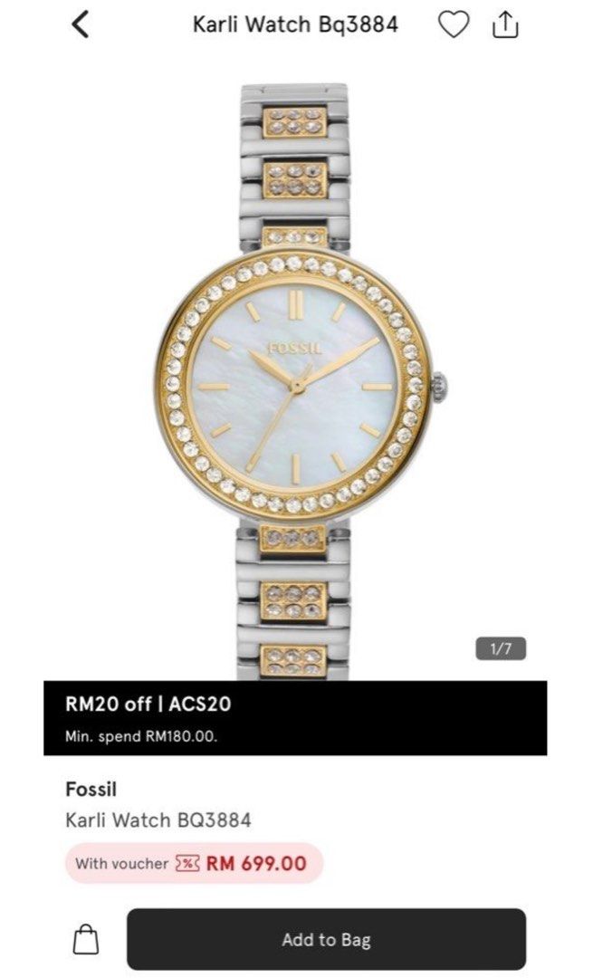 Fossil Women Watch, Women's Fashion, Watches & Accessories, Watches on ...