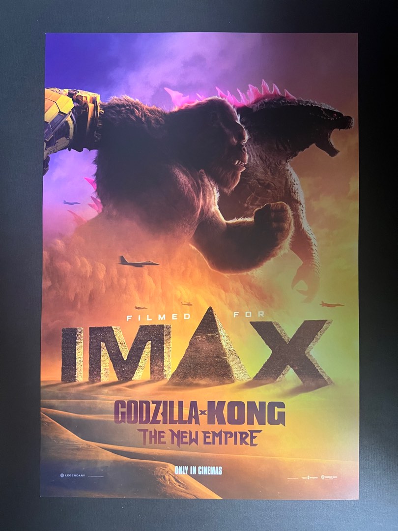 Godzilla x Kong The New Empire IMAX A3 Poster, 興趣及遊戲, 玩具 & 遊戲類 - Carousell