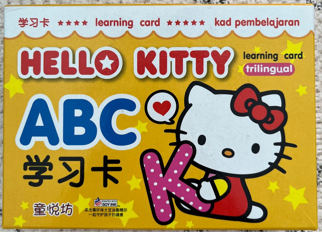 Hello Kitty Learning Card Trilingual, Hobbies & Toys, Books & Magazines ...