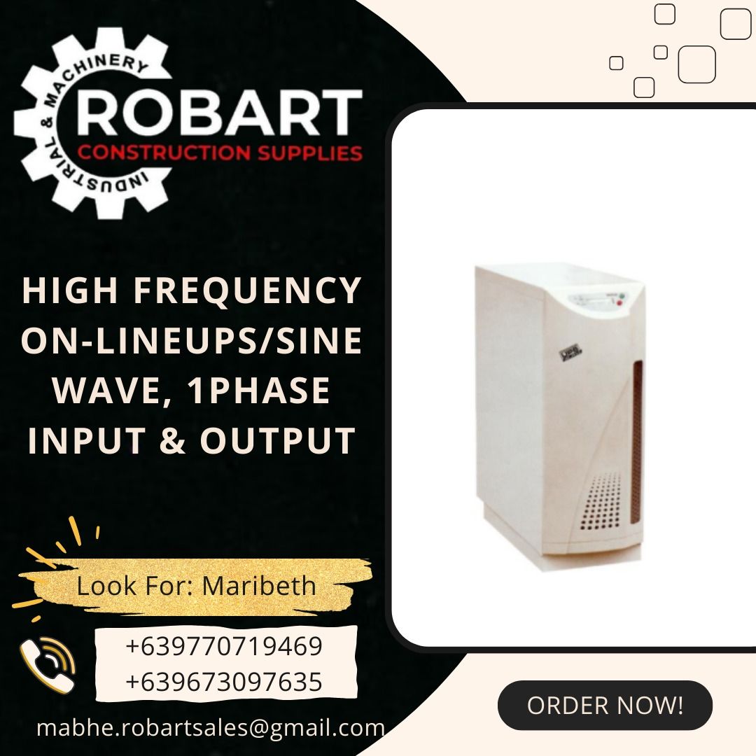 High Frequency On-LineUPS/Sine Wave, 1Phase Input & Output, Commercial ...