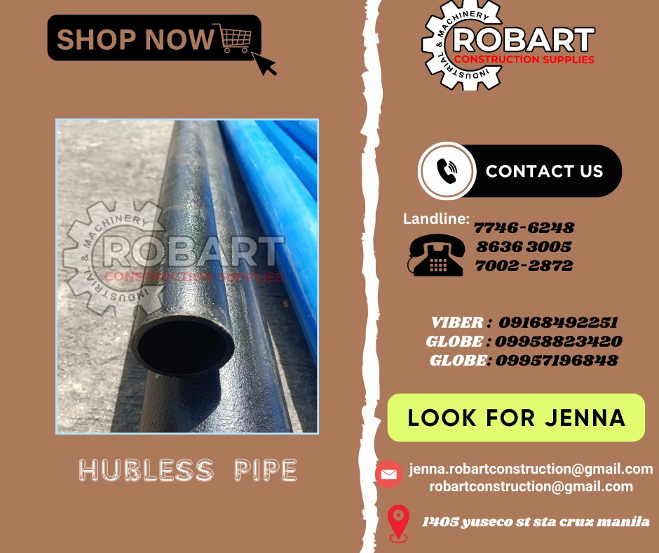 hubless cast iron pipe 2'' x 10ft, Commercial & Industrial ...