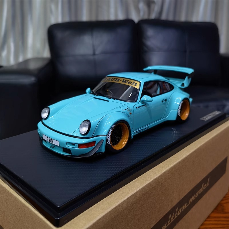 Ignition Model RWB 964 Light Blue Car Vehicle Toy IG2458, Hobbies ...