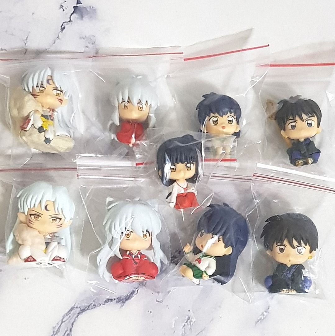Inuyasha Hugcot Sitting Pose Gashapon Bandai Sesshoumaru Noodle Stopper ...
