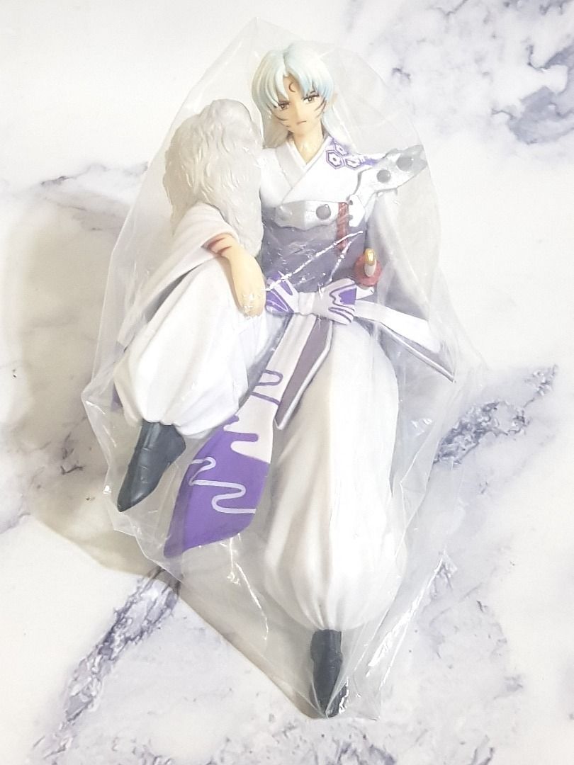 Inuyasha Hugcot Sitting Pose Gashapon Bandai Sesshoumaru Noodle Stopper ...