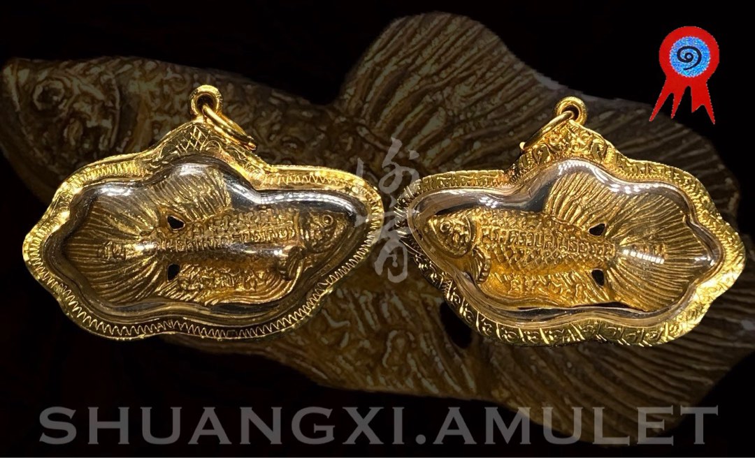 ITEM 183: [THAILAND AMULET - 泰国佛牌][80定制真金壳][打架鱼] PHRA LP NUAM 龙婆暖 WAT ...