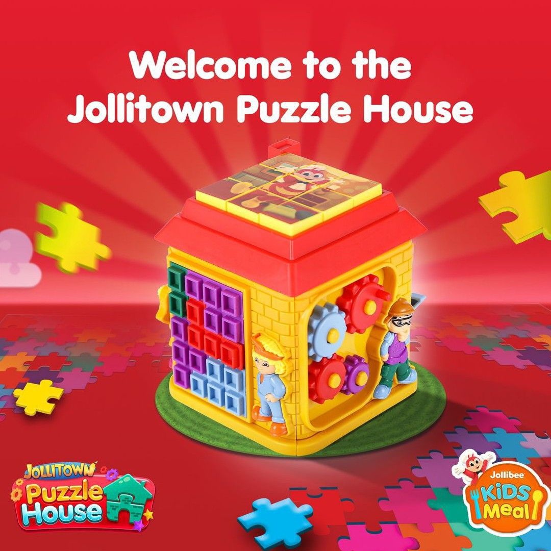 Jollibee Kids Meal Jollitown Puzzle House YUM PUZZLE GEARS July 2023 ...