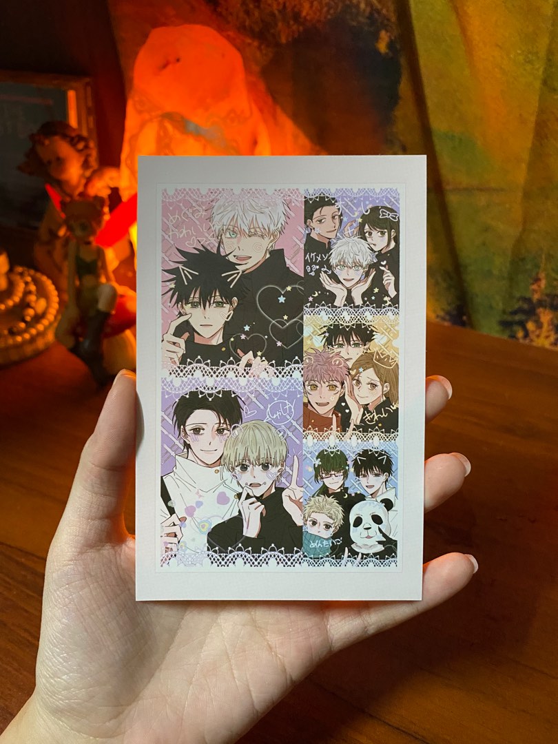 Jujutsu Kaisen JJK Fanmade Sticker Sheet Purikura Gojo Geto Megumi ...