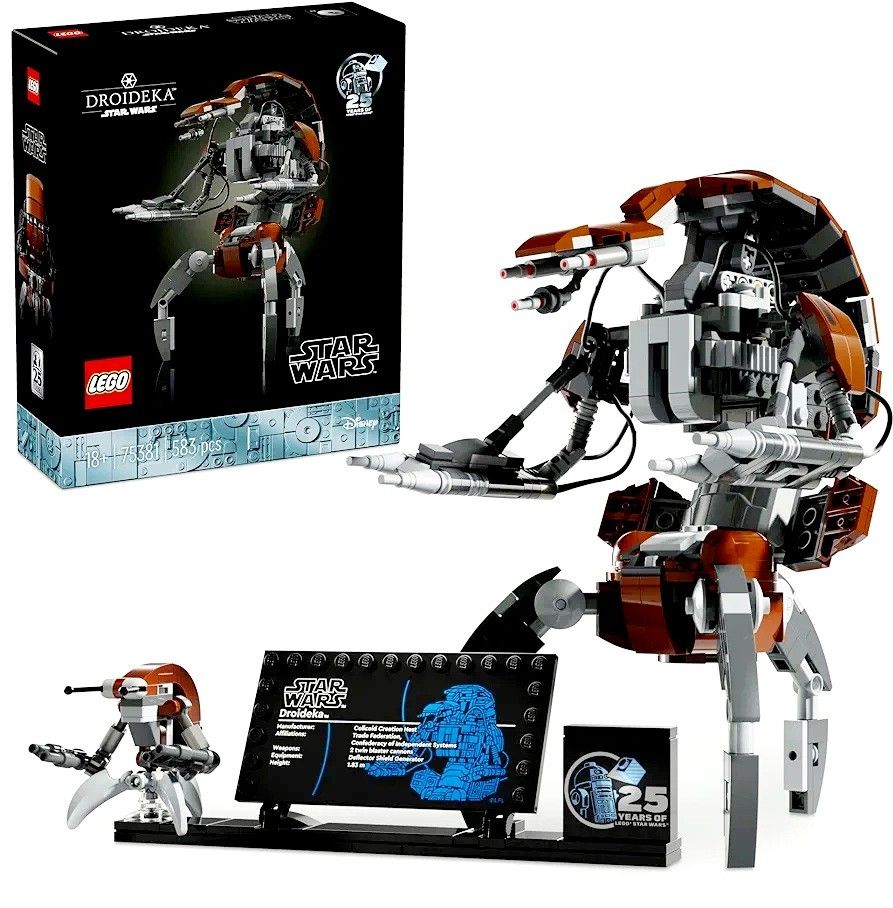 Lego Star Wars 25th Anniversary Series 75381 Droideka ( 583 Pieces ...