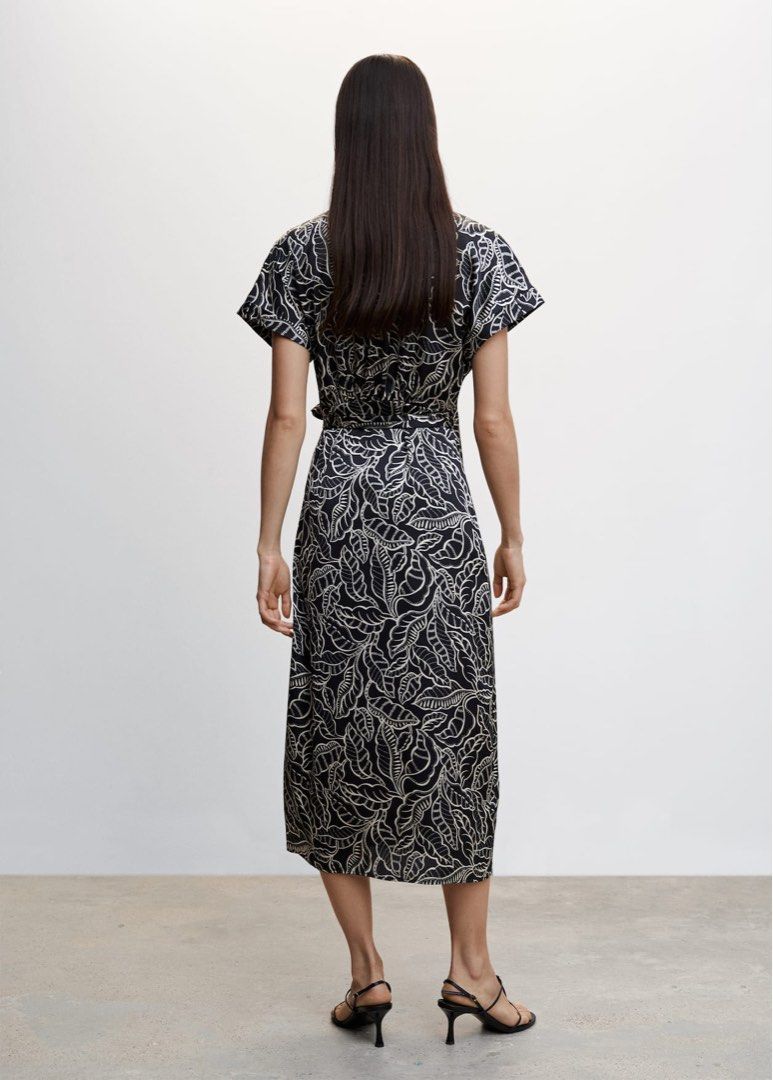 MANGO Print Wrap Dress, Women's Fashion, Dresses & Sets, Dresses on ...