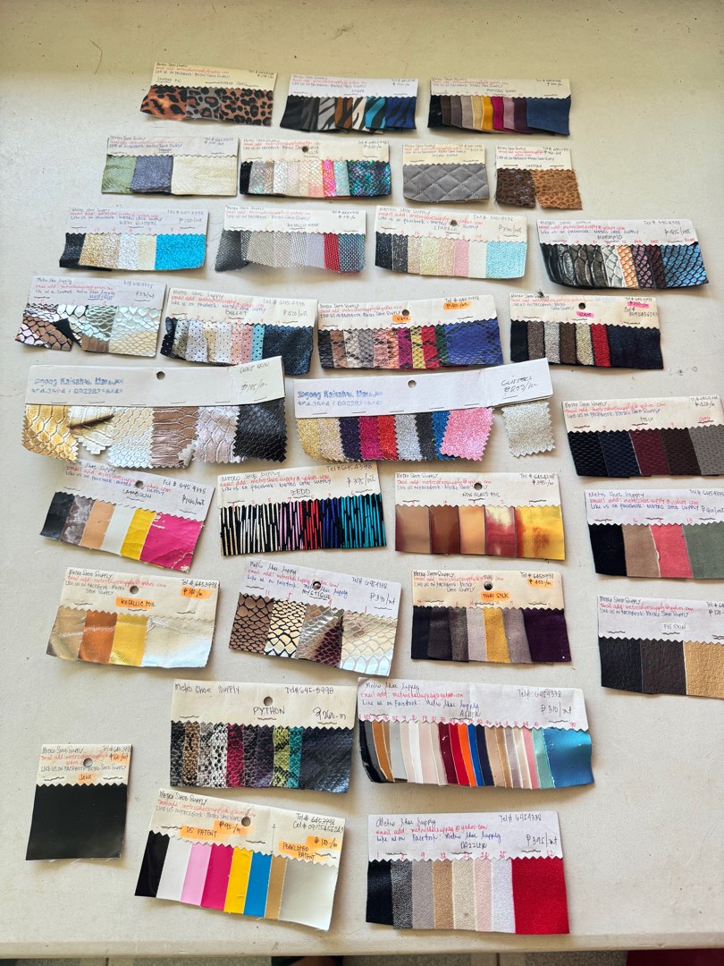 Marikina Cloth Swatches Samples (31 pcs), Hobbies & Toys, Stationary ...