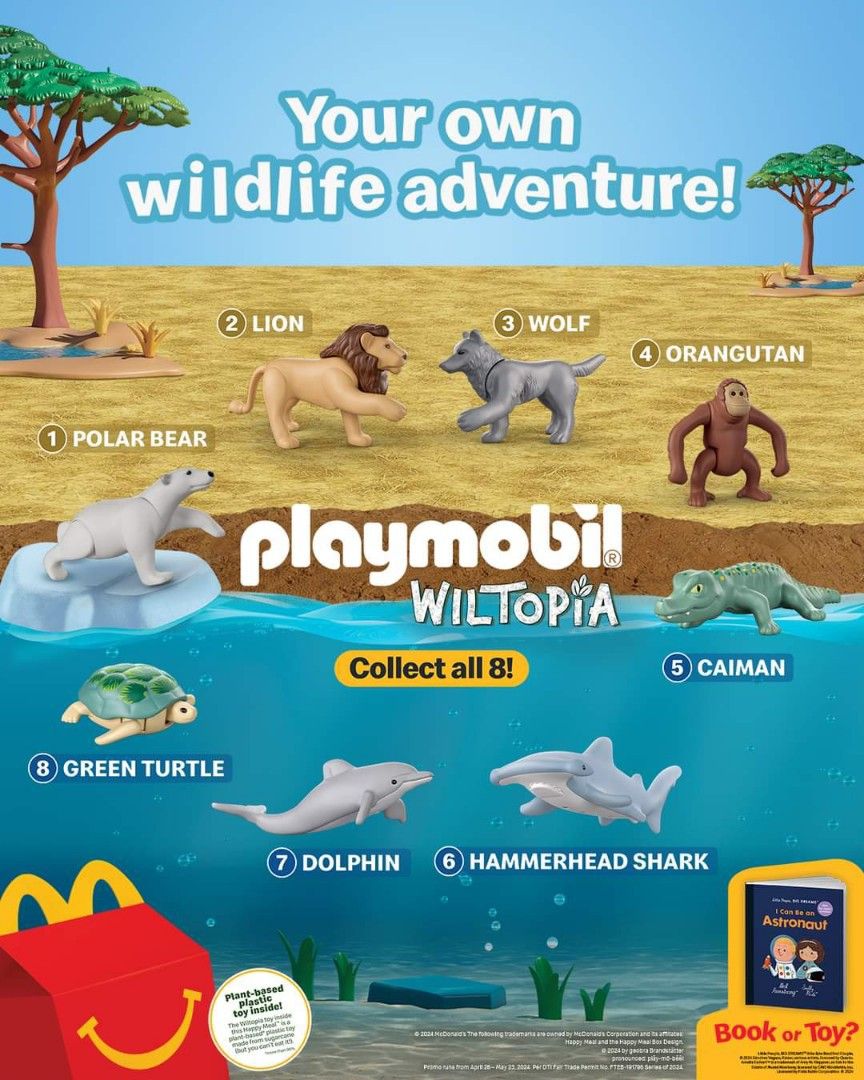 McDonald's Happy Meal Wiltopia Playmobil ORANGUTAN April 2024, Hobbies ... McDonald's Happy Meal Wiltopia Playmobil ORANGUTAN April 2024, Hobbies ...