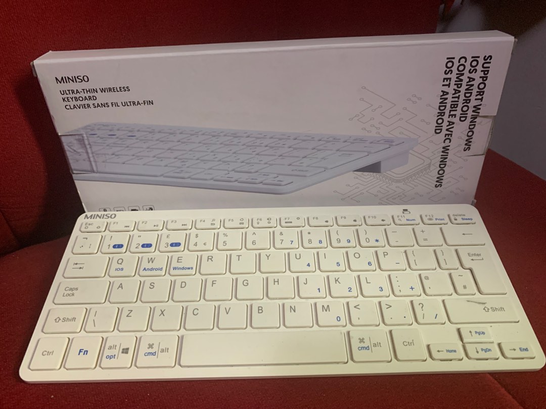 Miniso Wireless Keyboard Computers And Tech Parts And Accessories Computer Keyboard On Carousell