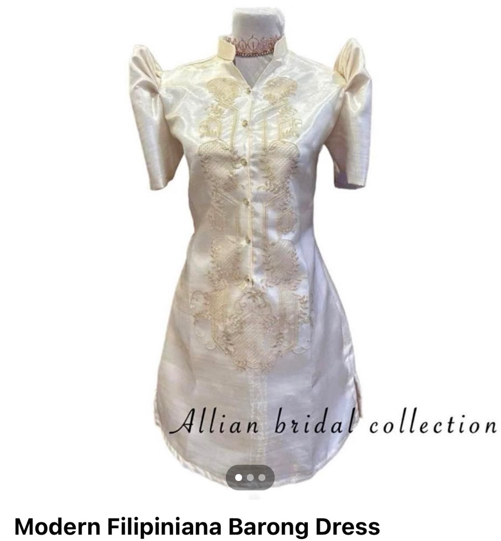 Modern Filipinina Polo Barong, Women's Fashion, Dresses & Sets ...