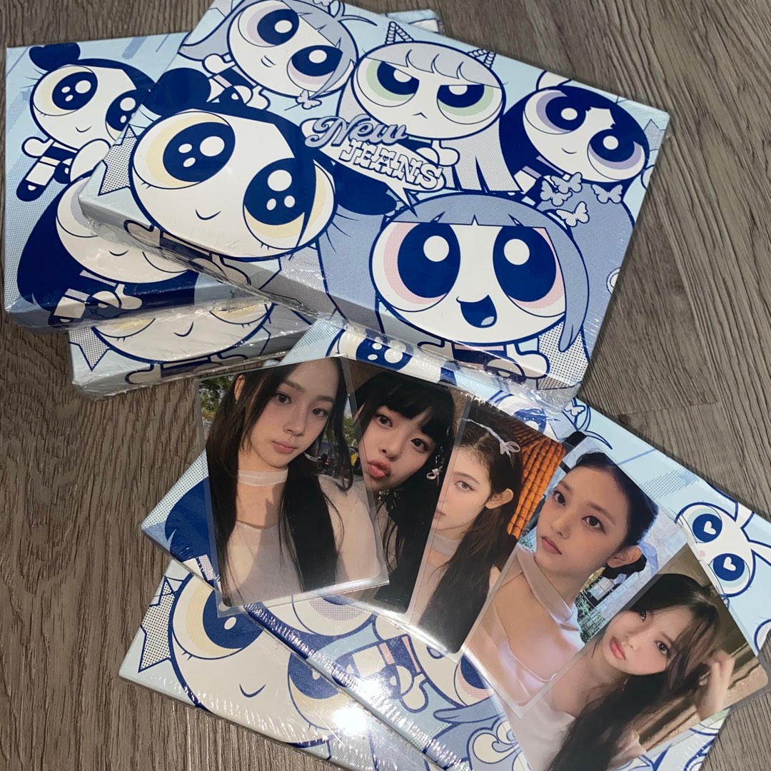 Newjeans get up 2nd ep powerpuff albums new jeans version a b ador minji Hanni dani Danielle ...