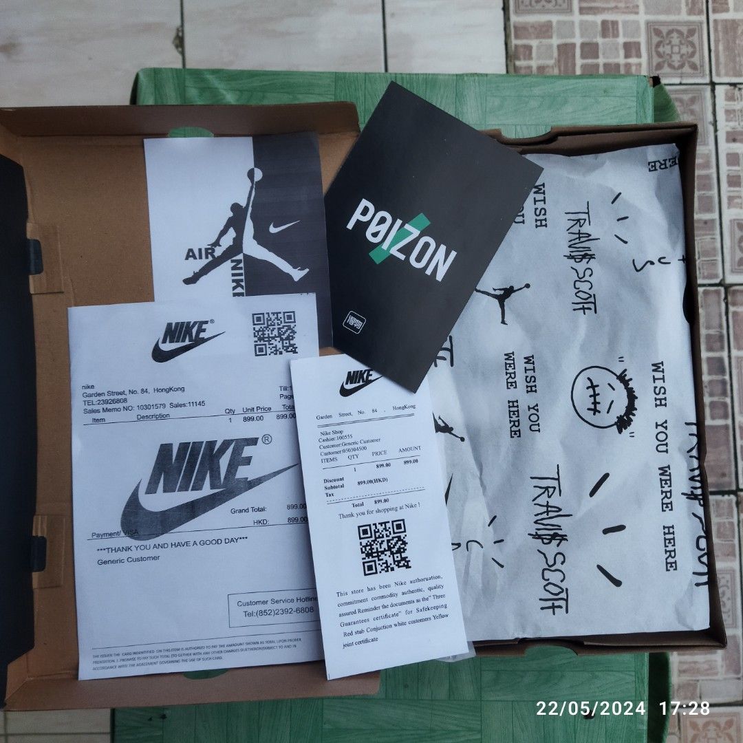 Nike air Jordan 1 low panda (new paket lengkap), Fesyen Pria, Sepatu ...