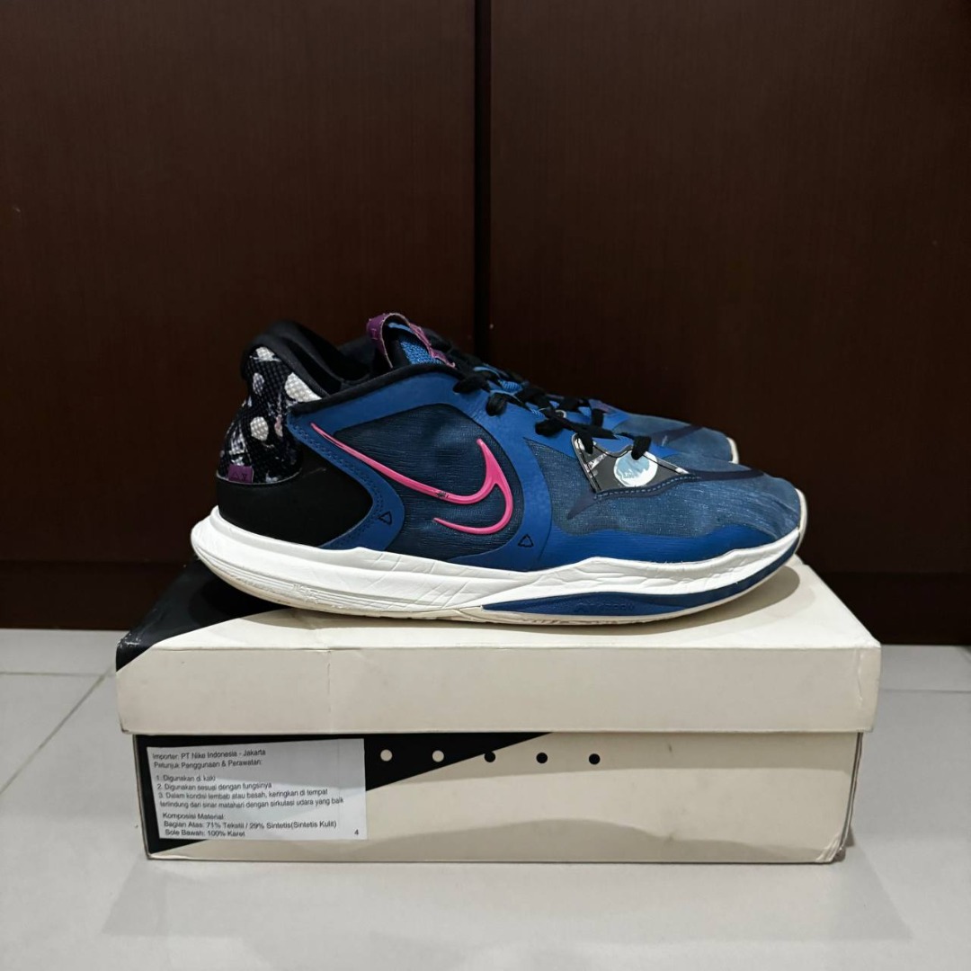 Nike Kyrie Low 5 Dark Marina Blue 100% Authentic / Sepatu Basket Kyrie ...
