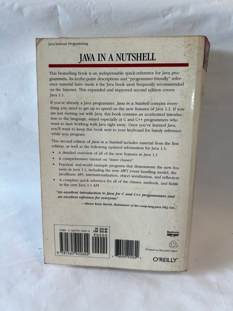 O’ Reilly Java in a Nutshell: A Desktop Quick Reference, Hobbies & Toys, Books & Magazines ...