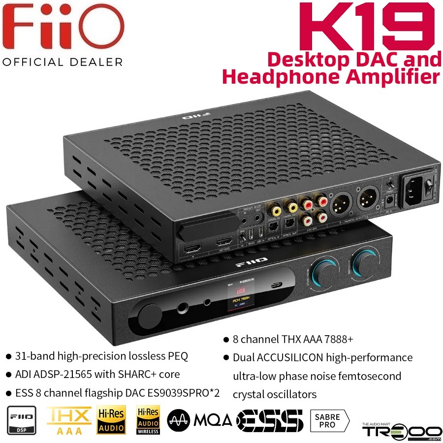 [Official] FiiO K19 MQA Wireless/Wired Bluetooth Desktop Studio-grade DAC & Headphone Amplifier ...