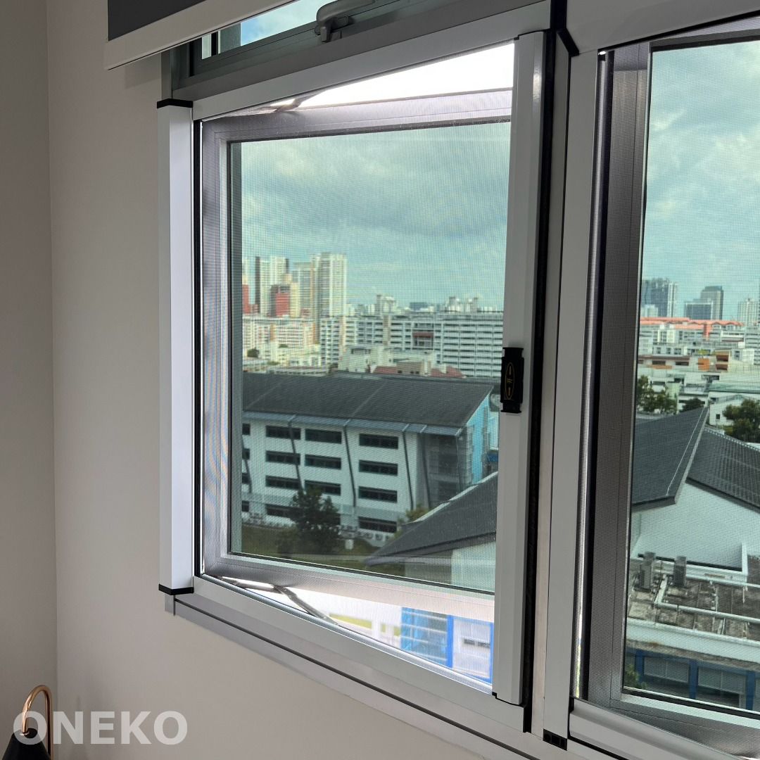 ONEKO CUSTOM RETRACTABLE WINDOW SCREEN, MOSQUITO NET, WINDOW MESH ...