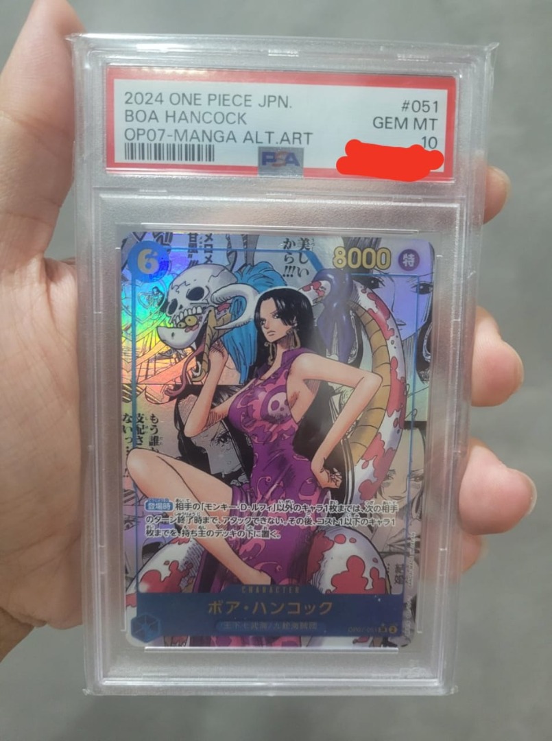 OP07 PSA10 Manga Boa One Piece TCG luffy zoro sanji Kid Ace Sabo, Hobbies & Toys, Toys & Games ...