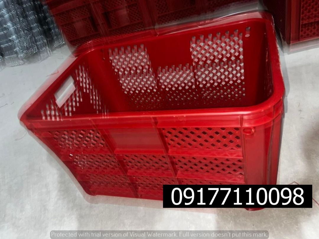 plastic crates red, Commercial & Industrial, Construction & Building ...