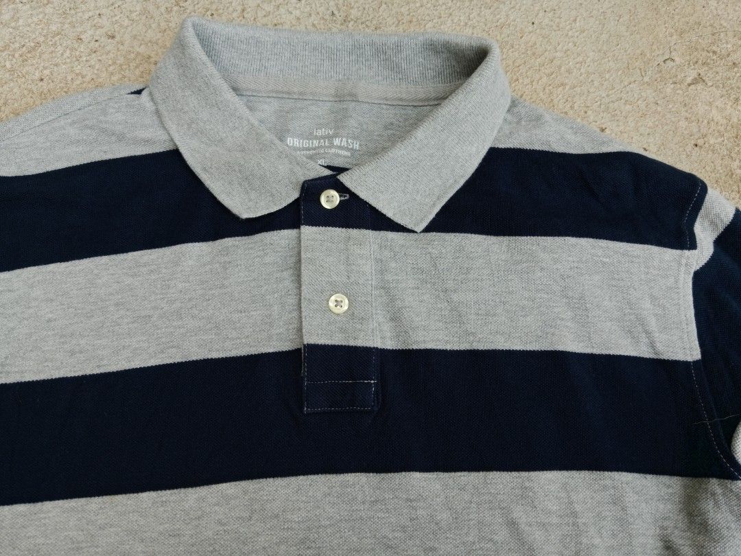 Polo LATIV x poloralphlauren x uniqlo, Fesyen Pria, Pakaian , Atasan di Carousell