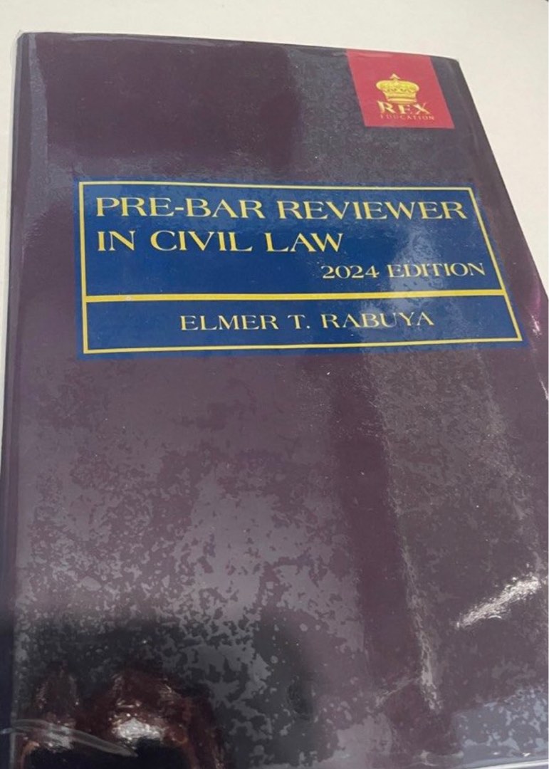 Pre Bar Reviewer in Civil Law 2024 edition, Hobbies & Toys, Books & Magazines, Textbooks on ...