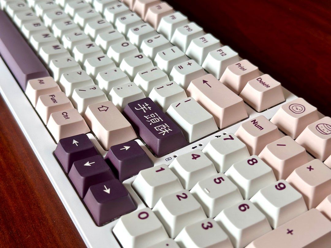 Prebuilt Custom Mechanical Keyboard Sweet Potato Taro Royal Kludge RK98 ...