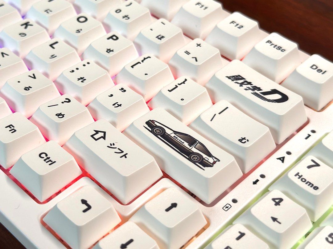 Prebuilt Mechanical Keyboard AE-86 Initial D RK98 Royal Kludge RGB ...