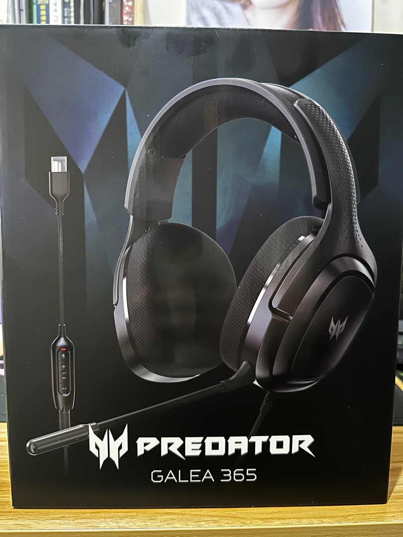 Predator Galea 365 Wired Gaming Headset 7.1聲道有線電競耳機, 耳機及錄音音訊設備, 頭戴式耳機在旋轉拍賣